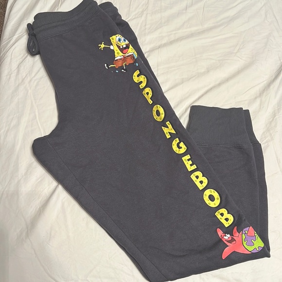 Nickelodeon | Pants & Jumpsuits | Spongebob Squarepants Joggers Dark ...